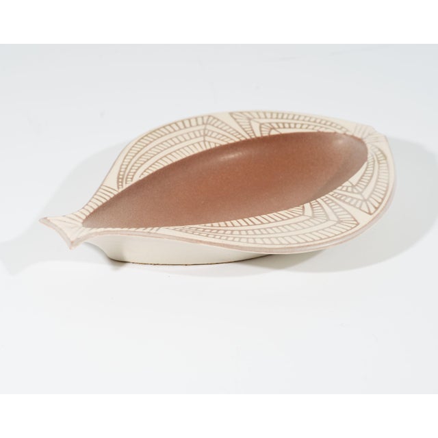 Herb Cohen Hyalyn Mid-Century Ceramic Fish Dish | Chairish
