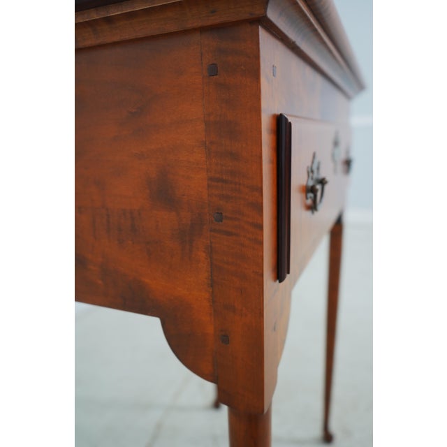 Tiger Maple 1 Drawer Country Hall Table | Chairish