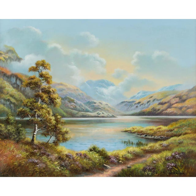 Wendy Reeves Oil Painting of Loch in the Scottish Highlands by 20th ...