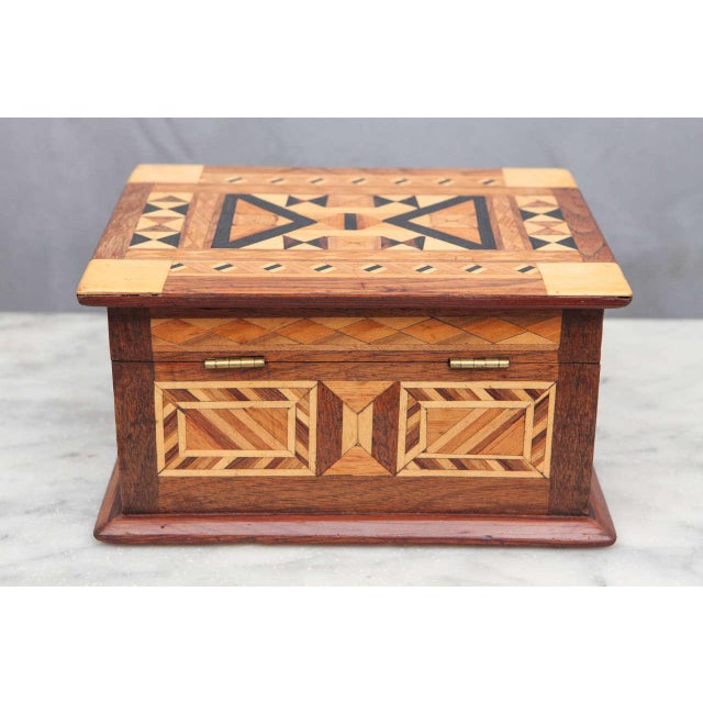 Folk Art Parquetry Box | Chairish