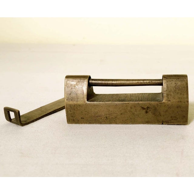 19th Century Antique Chinese Brass Lock | Chairish