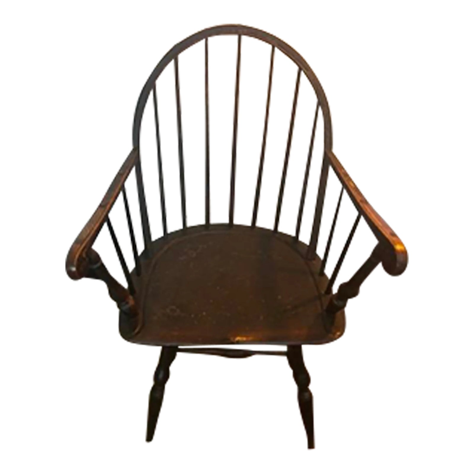 1860 Wooden Windsor Chair | Chairish