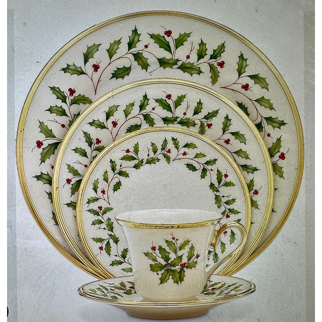 Lenox Holiday China Dinnerware Set- 60 Pieces | Chairish