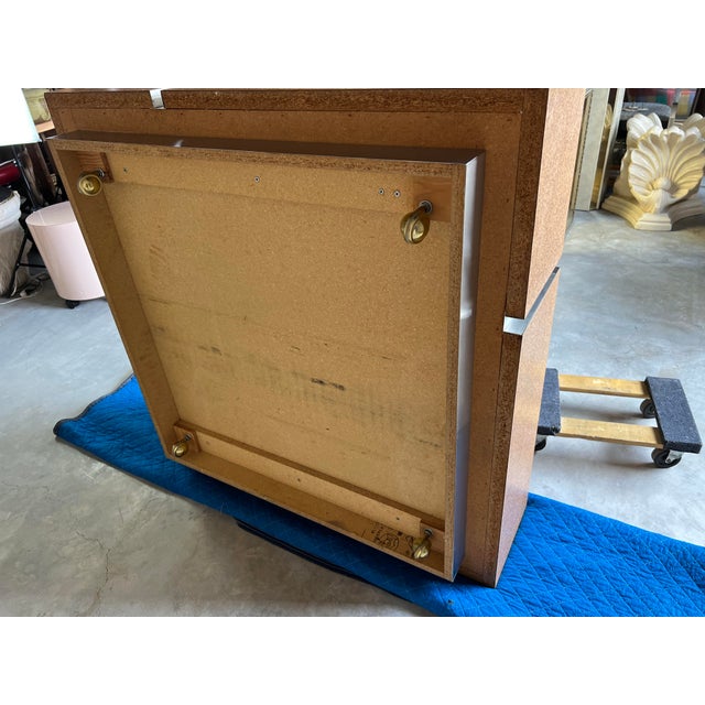 Postmodern Faux Tortoise Shell - Cork Laminate Finish Square Coffee ...