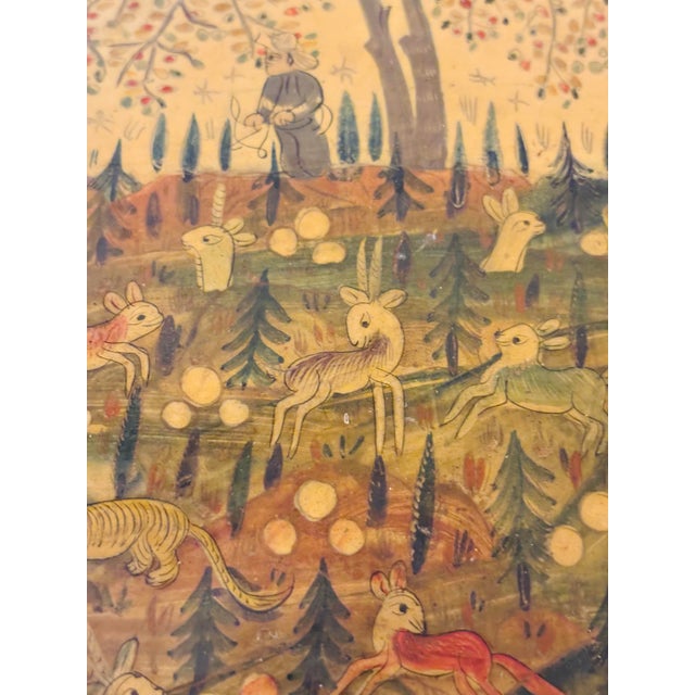 1960s Vintage Lacquerware Indian Round Box Hunt in a Garden With ...