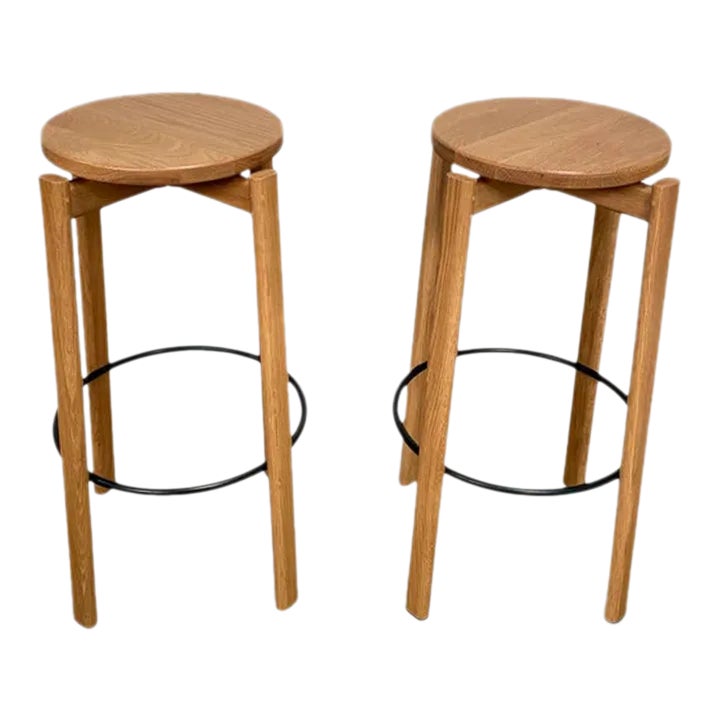 Set of 2 Audo Copenhagen Passage Counter Stools | Chairish