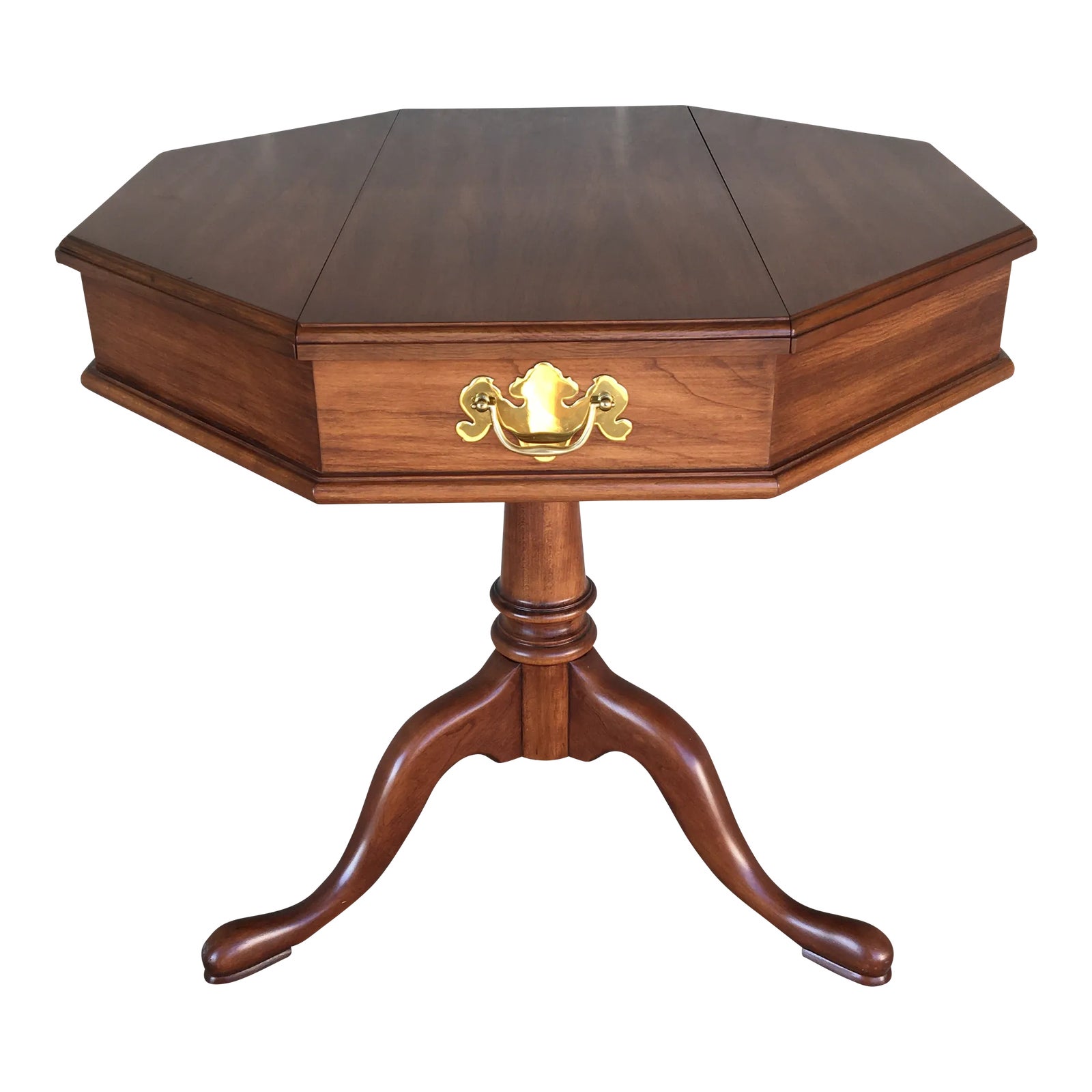 Henkel Harris Wild Black Cherry Jefferson Table - Finish 24 | Chairish