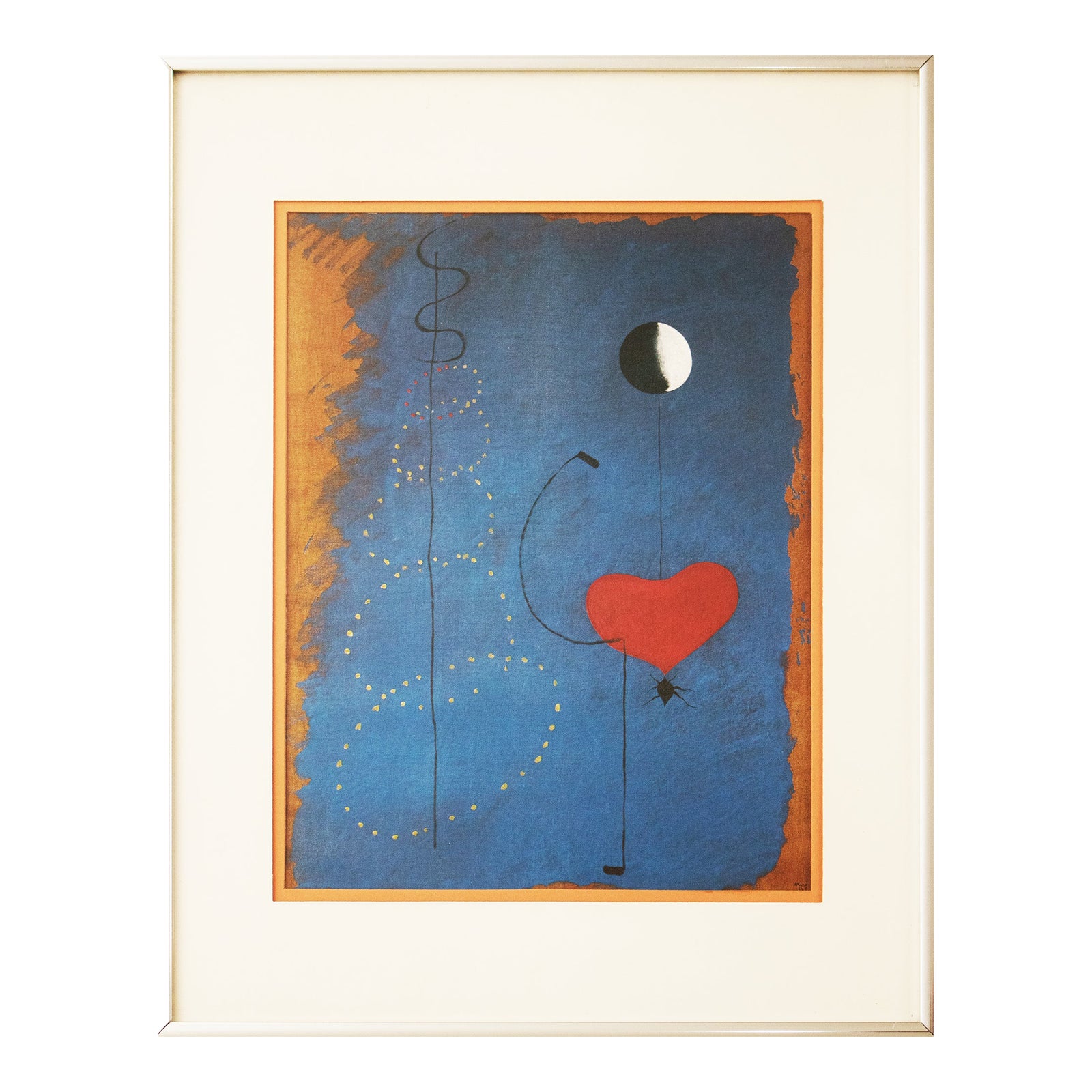 1993 After Joan Miro "Dancer", Framed Poster | Chairish