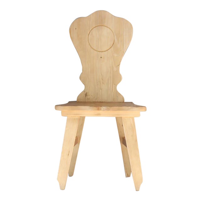 Modern Tyrolean Dining Chair, Natural | Chairish