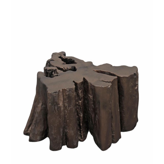 Copper Brown Free Form Teak Root Sculpture Coffee Table 1 | Chairish