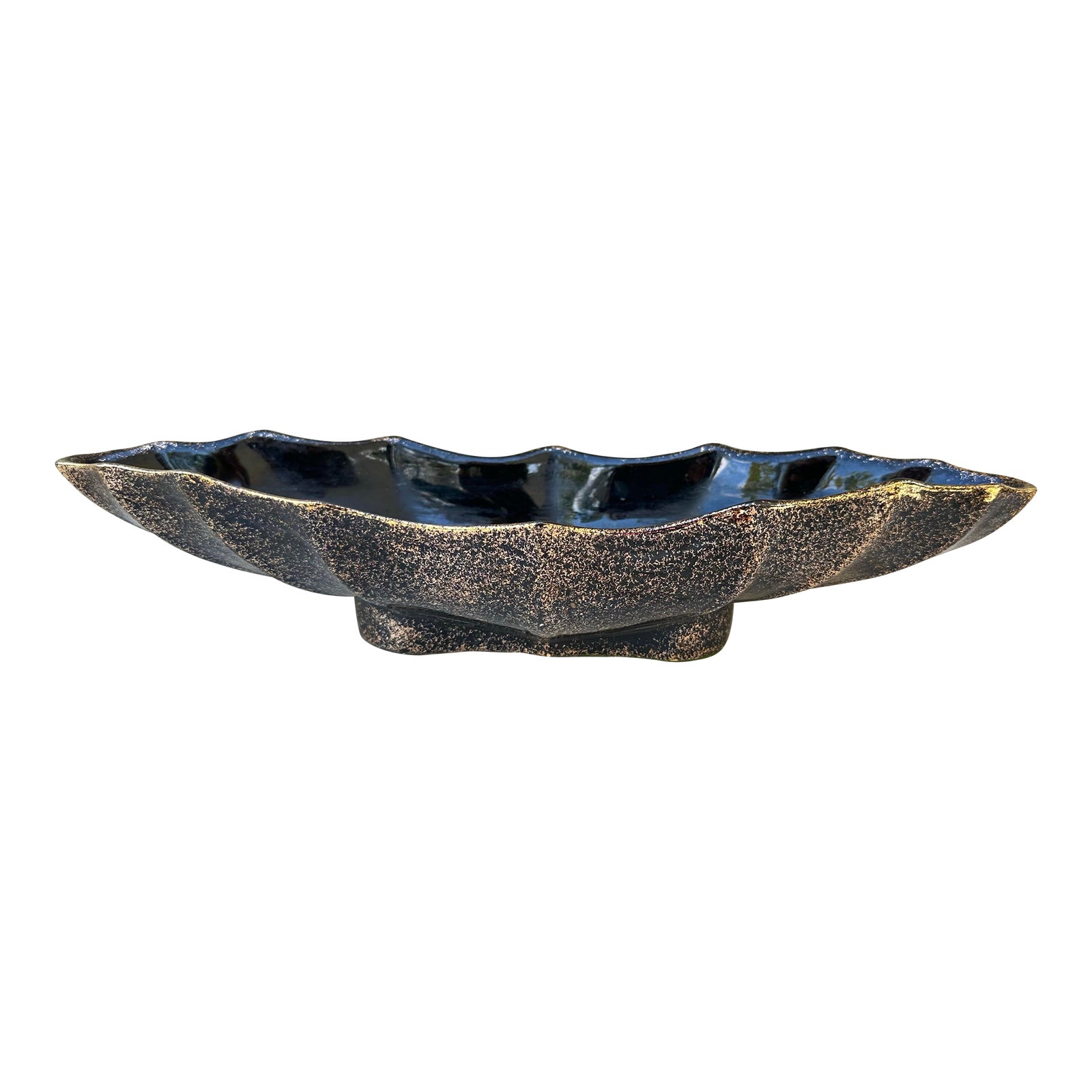 Vintage 1960s Black With Gold Specks California Originals Pottery ...