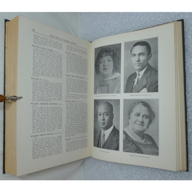 1930s Illustrated Quarto Book, Thomas Yenser's Who's Who in Colored ...