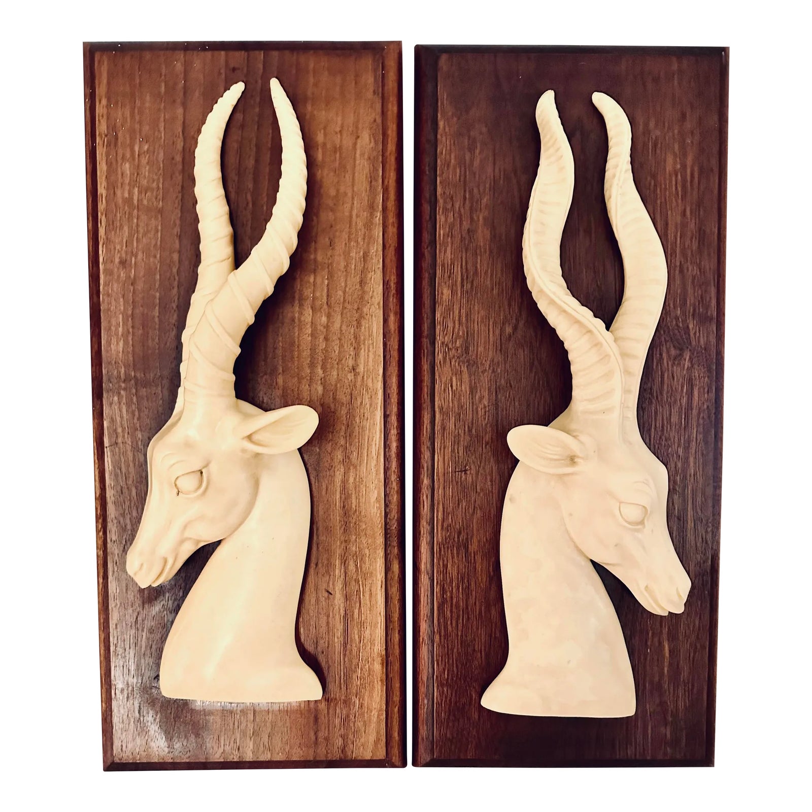 1950s Impala Plaques by World Gift Company - a Pair | Chairish