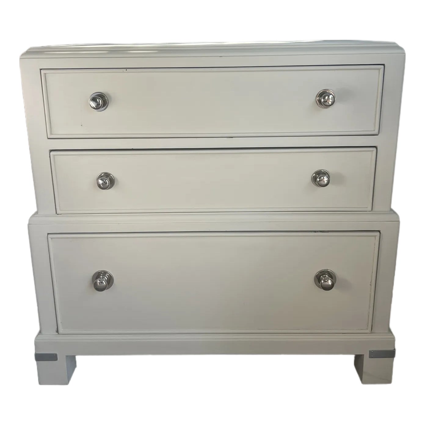 1990s Solid Wood Nightstand | Chairish