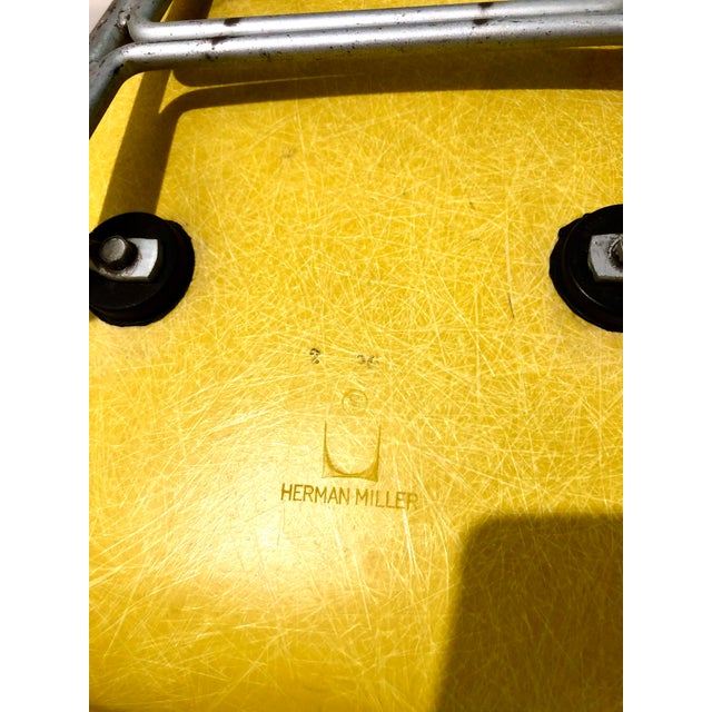 1950s Early Edition Herman Miller Eames Lemon Yellow Fiberglass Shell ...