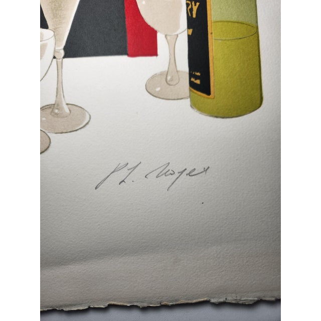 1980 Vintage Philippe Henri Noyer, Femme Chez Maxim Signed Lithograph ...