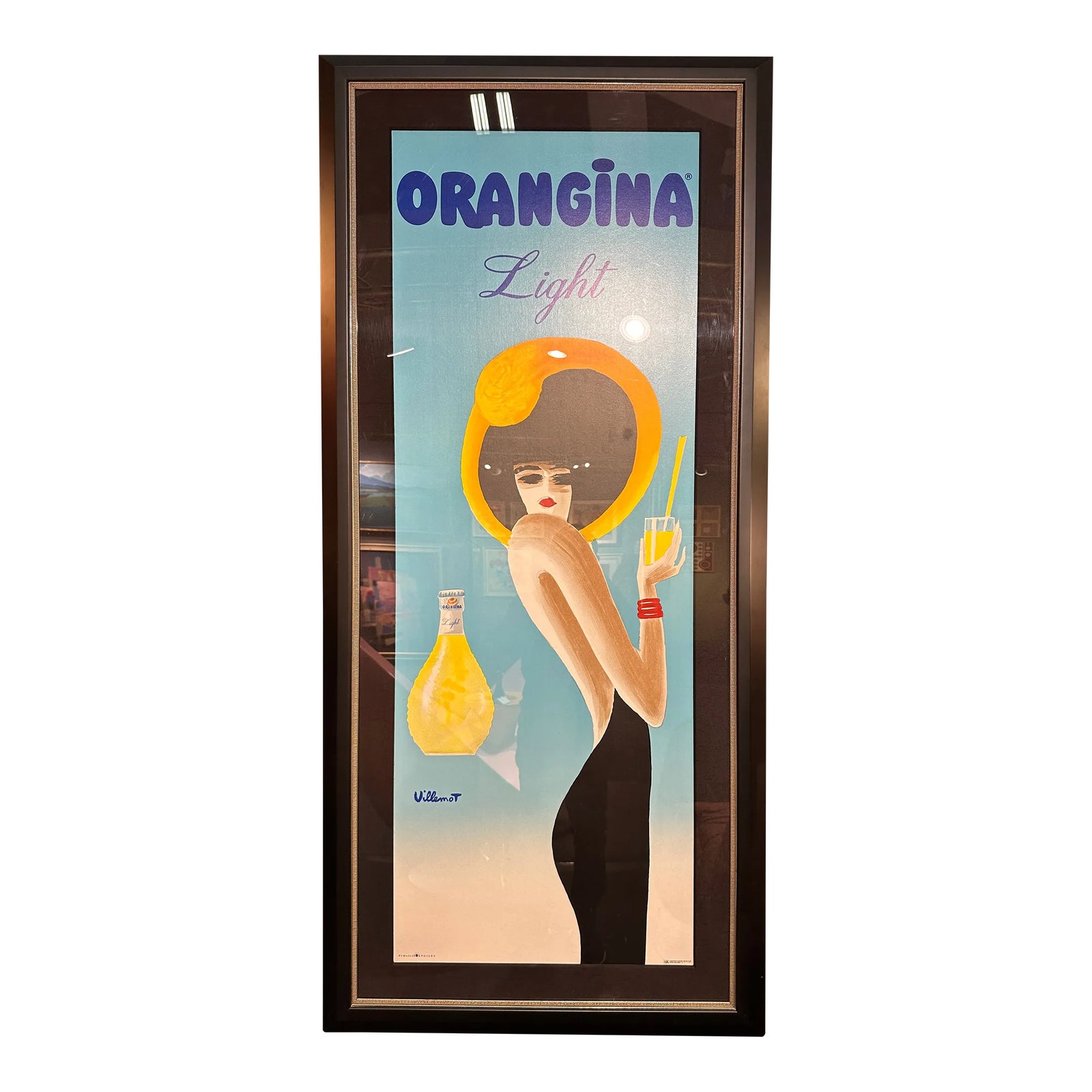 1980s "Orangina" Poster by Villemot | Chairish