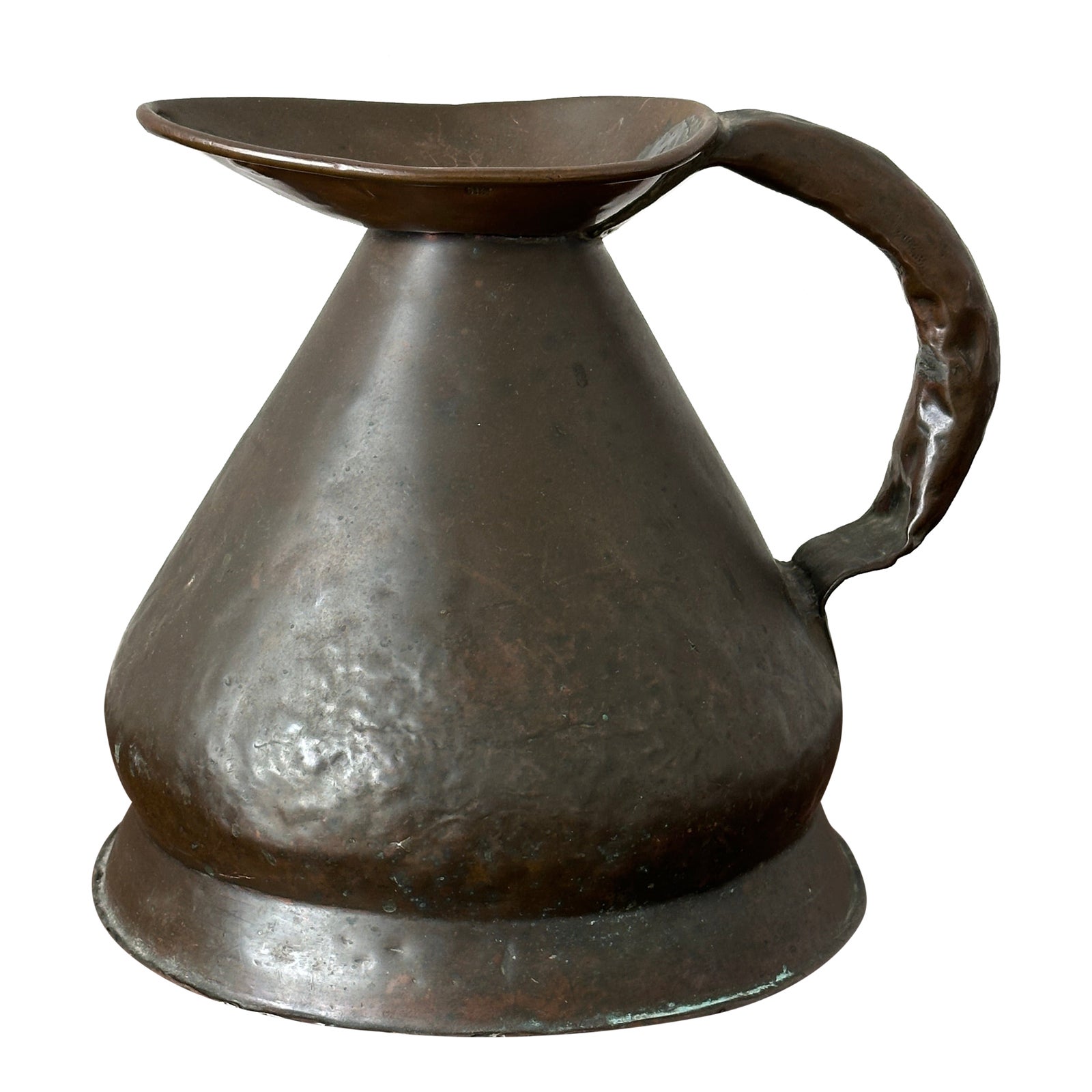 19th Century English Haystack Copper Jug With Hallmarks | Chairish