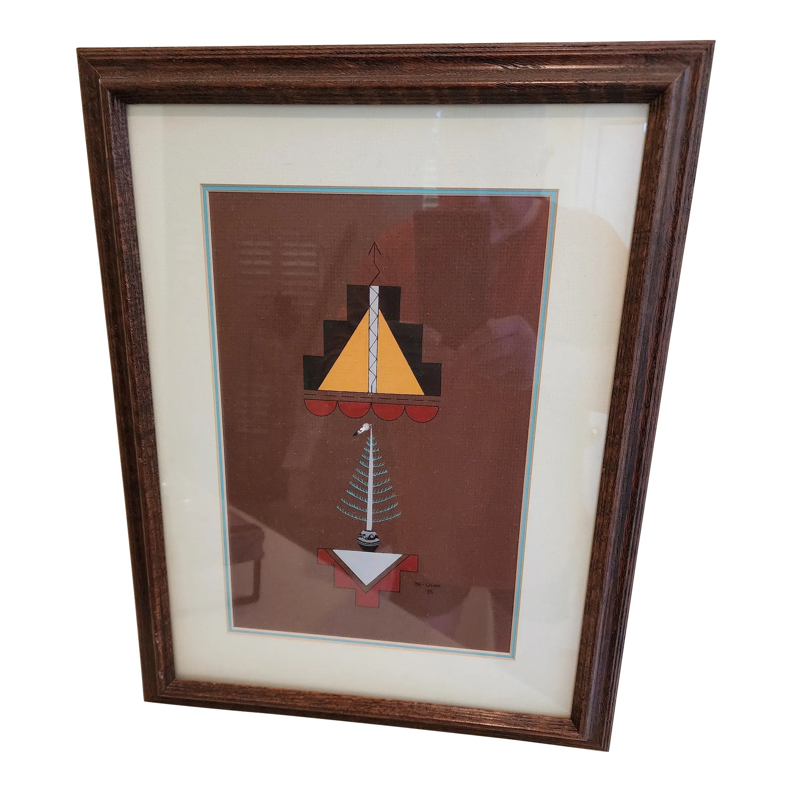 Late 20th Century Painting by Artist Cavan Gonzales, Signed and Framed ...