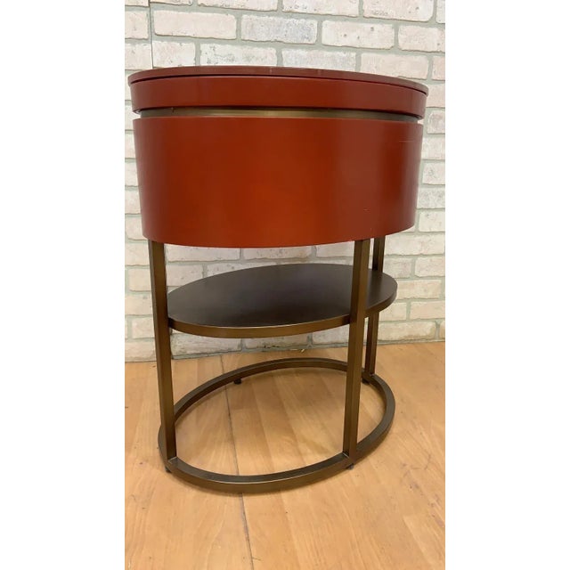 Late 20th Century Vintage Contemporary Custom Designed Oval Side Tables ...