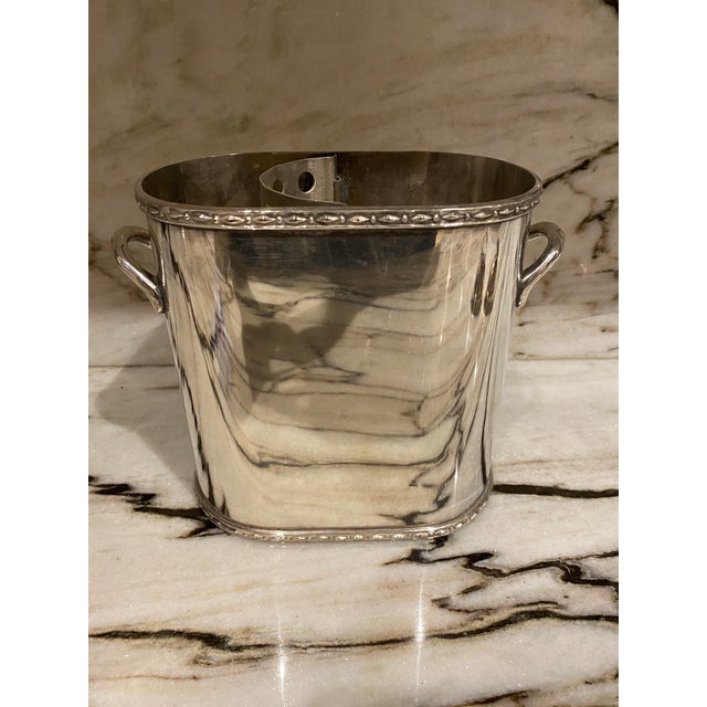 Silver Single Bottle Ice Bucket | Chairish