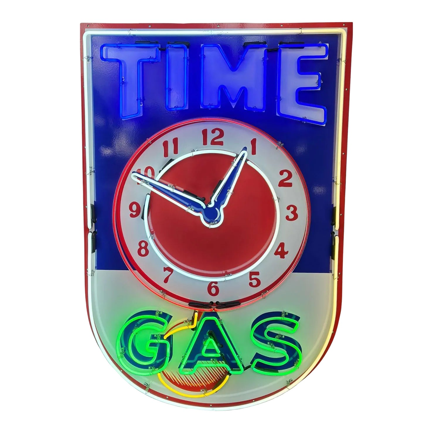Vintage Gas Station Neon Sign, 20th Century | Chairish