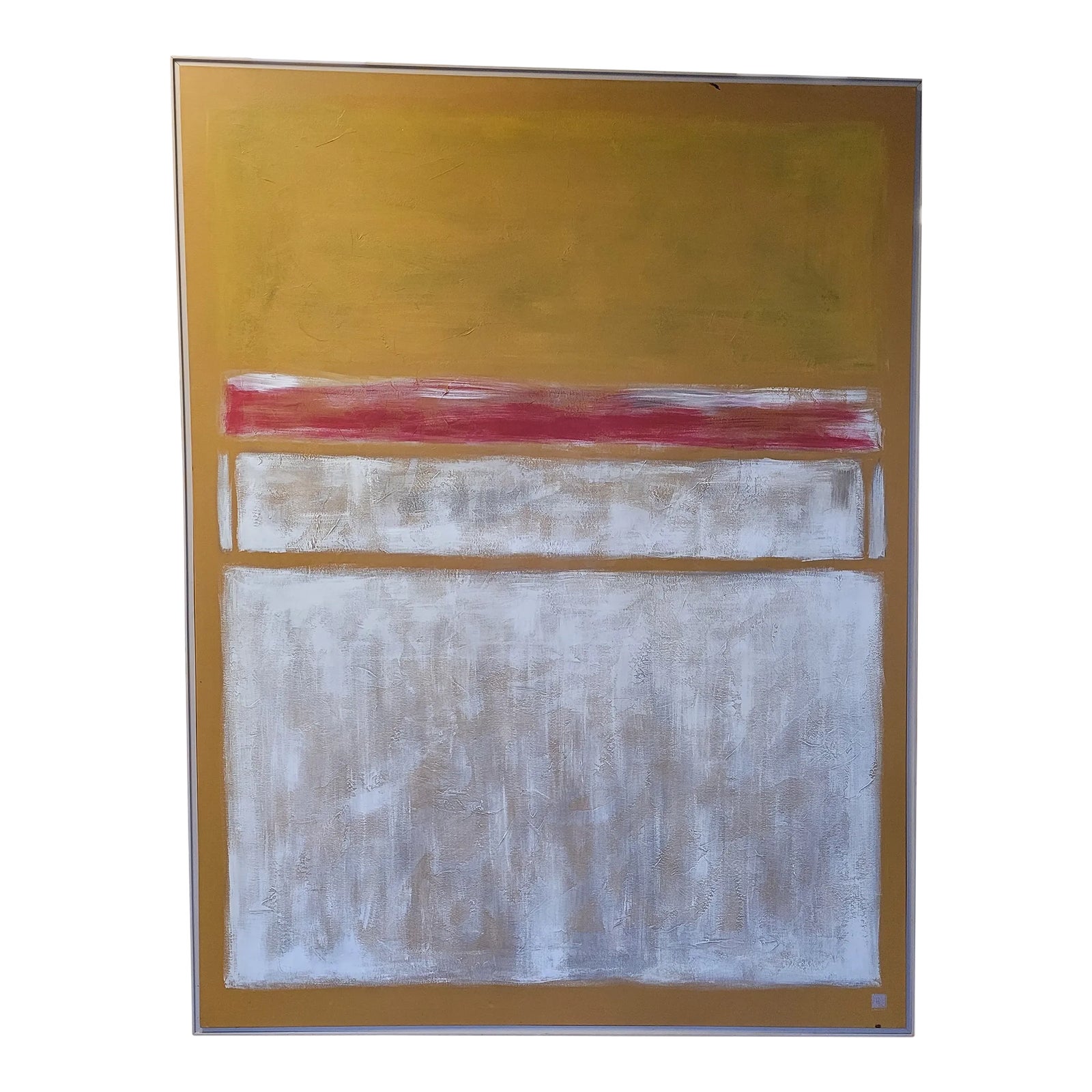 Vintage Modern Abstract Painting by Larry Laslo | Chairish
