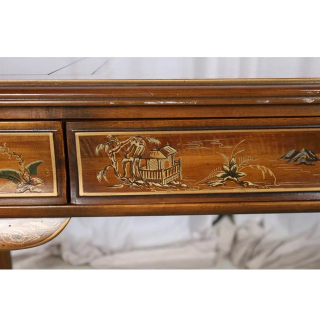 1980s Drexel Heritage Chinoiserie Writing Desk | Chairish