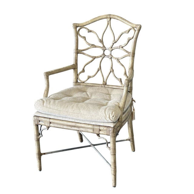Ferguson Copeland “Pavilion” Fretwork Dining Chairs – Set of 6 Palm ...