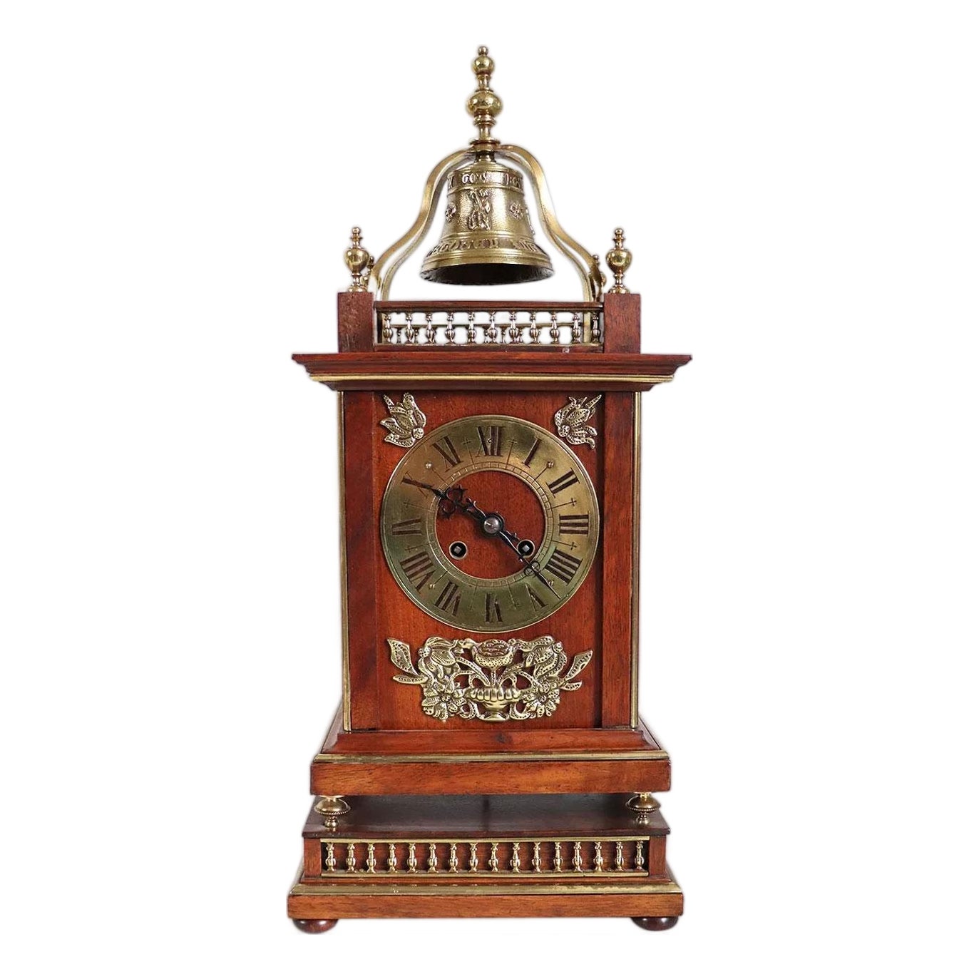 19th Century French Parisian Planchon Henri II Revival Walnut and Brass ...