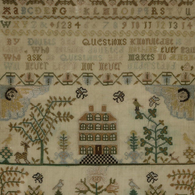 Antique Sampler, 1783, by Eliz Taylor Aged 9 | Chairish