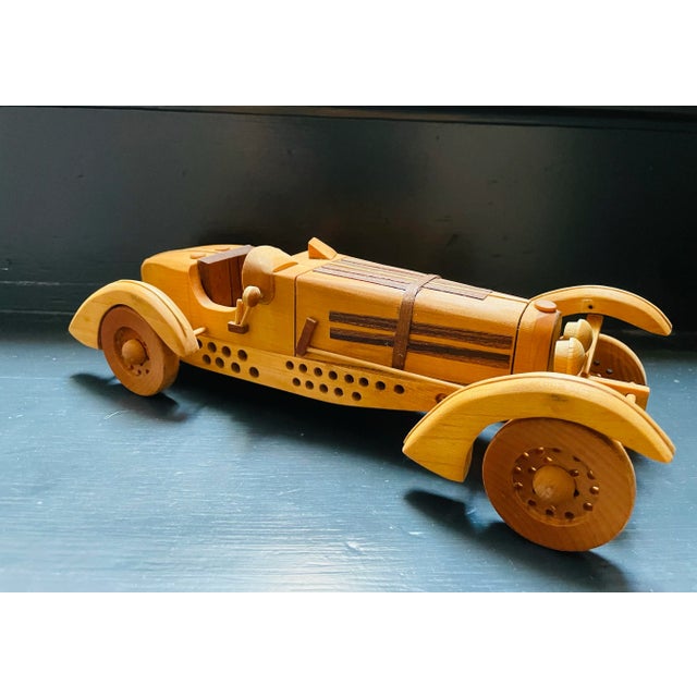 Vintage Limited Edition Wooden Model Roadster Car | Chairish