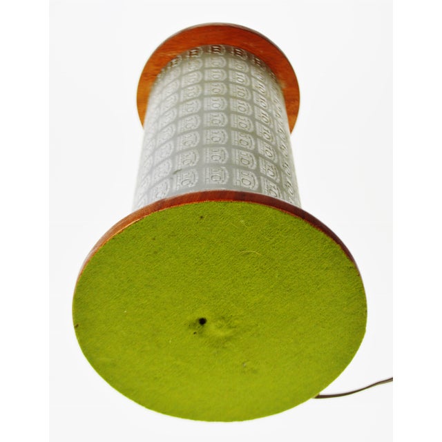 Gold Bond Stamps Roller Table Lamp | Chairish