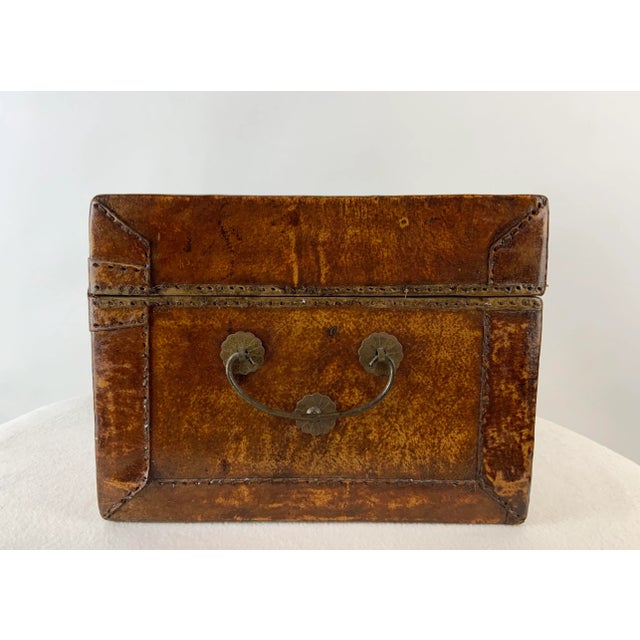 19th Century Hide Box | Chairish
