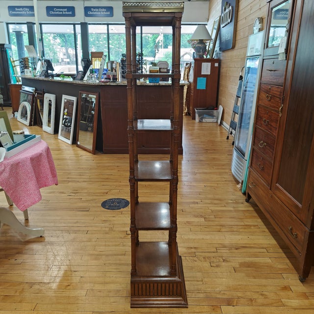 Mid 20th Century American of Chicago Wooden Etagere Display Shelf With ...