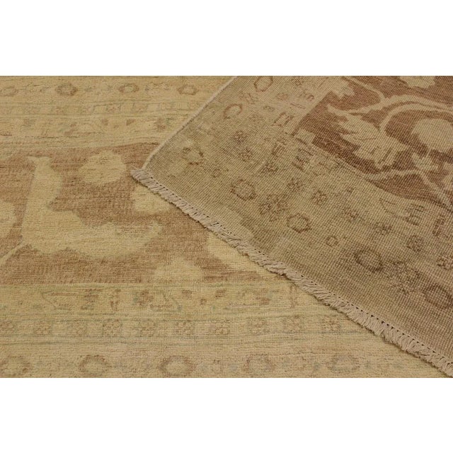 Boho Chic Sun-Faded Ivory/Lt. Brown Hand-Knotted Rug - 11'10 X 14'5 ...