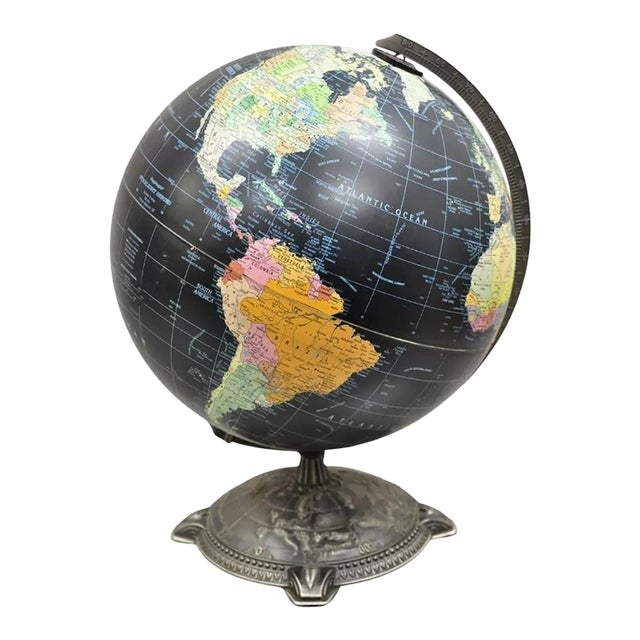 Vintage Replogle Starlight Series 12 Inch Illuminated Table Top World ...