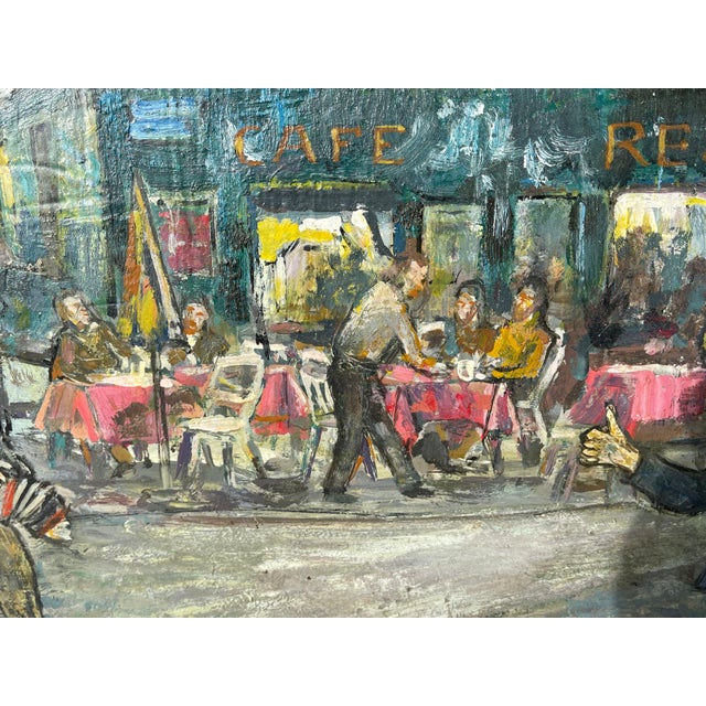 Alexis Guy Korovine, Montmartre, Le Soir, Oil on Panel | Chairish