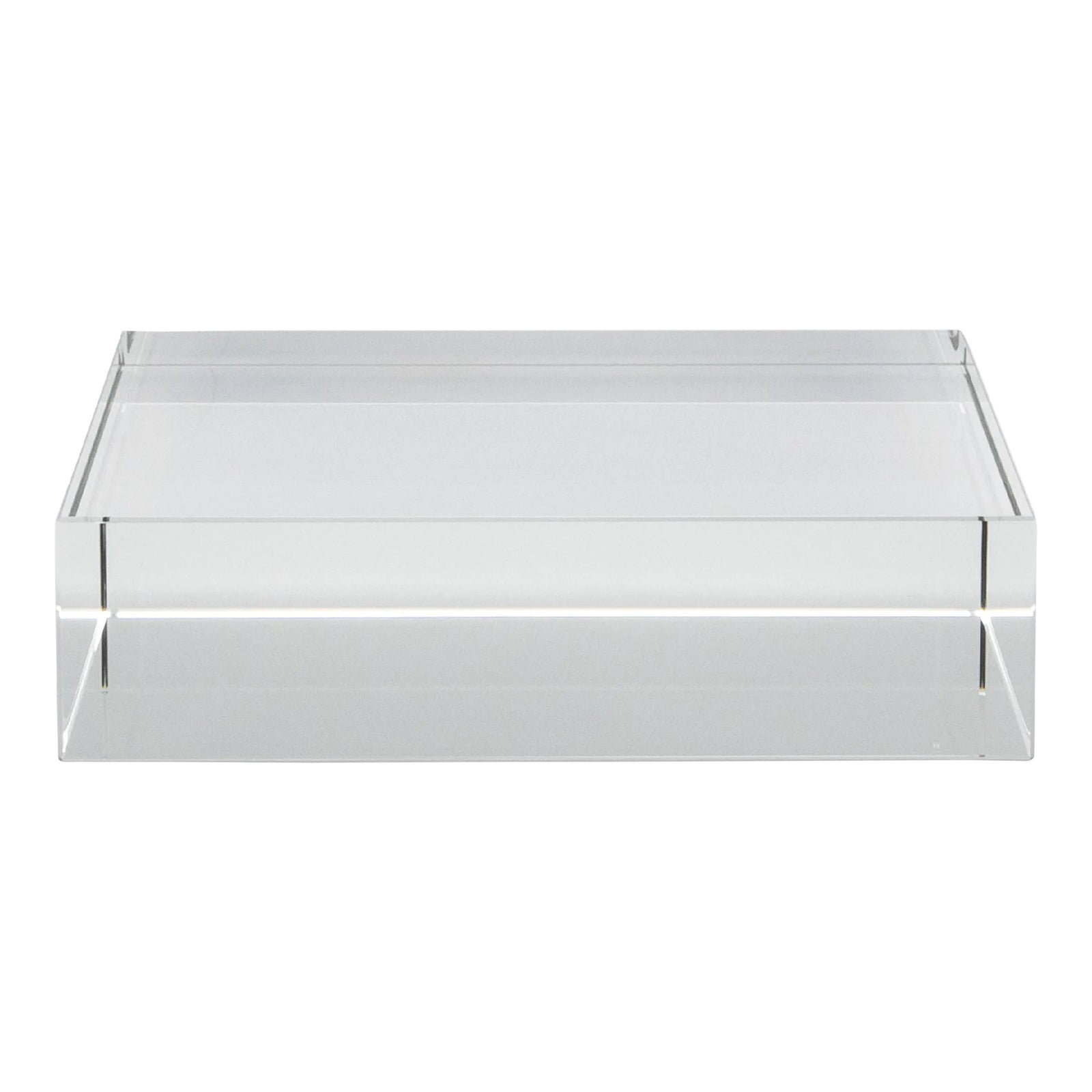 Crystal Base Riser 12x12” by Ka Glass | Chairish