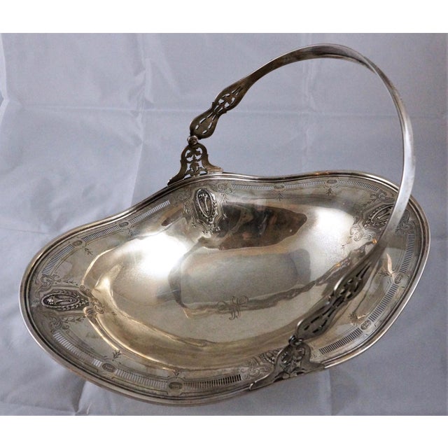 Circa 1915 Frank Whiting Sterling Silver Basket | Chairish