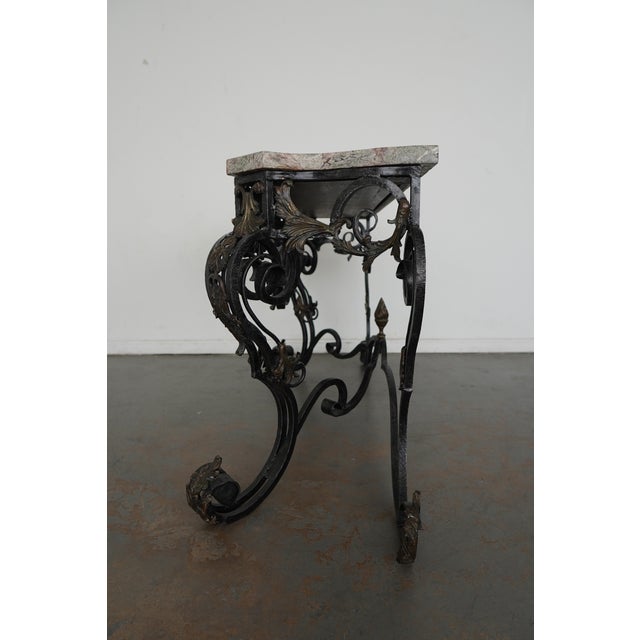 Vintage Neoclassical Console Table Attributed to Maitland-Smith | Chairish