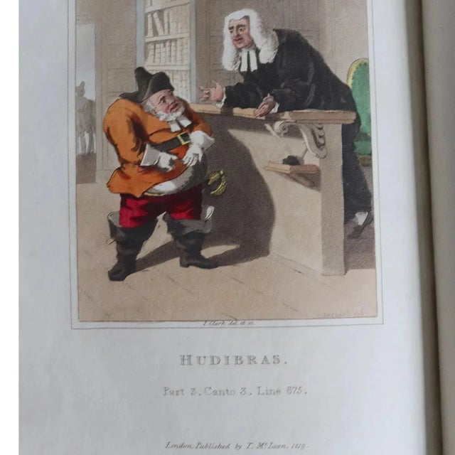 Early 19th Century Hudibras, A Poem by Samuel Butler 2 Volume Leather ...