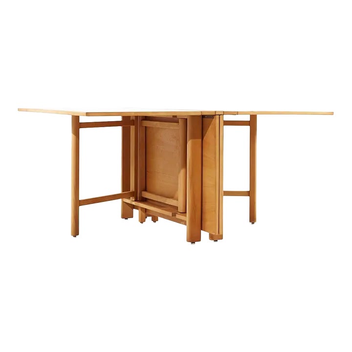 Dux Mid Century Maria Swedish Elm Beech and Brass Expanding Dining ...