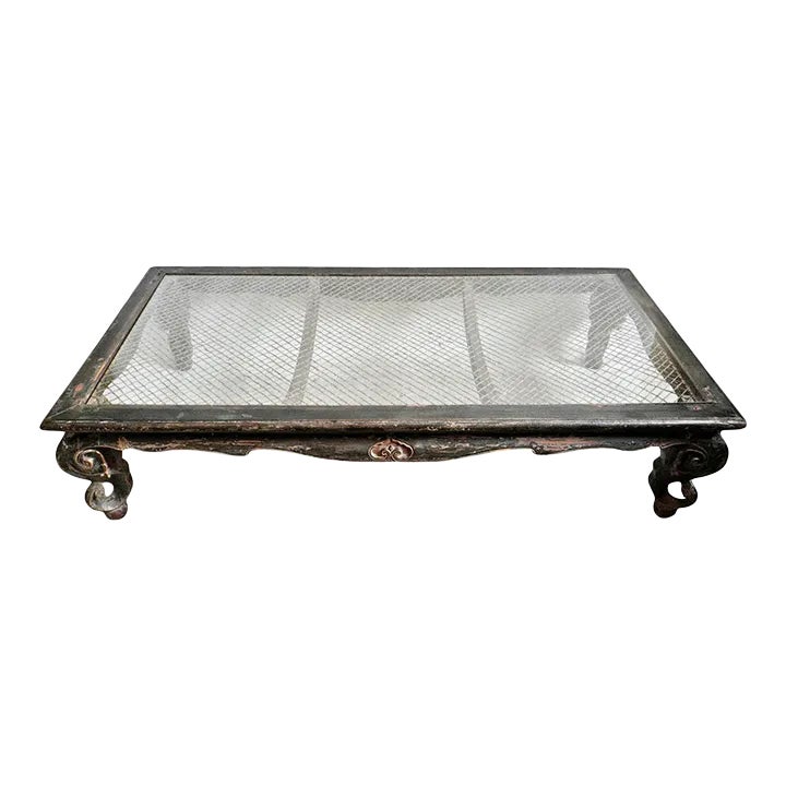 Early 20th Century Antique Old Monk Large Coffee Table | Chairish