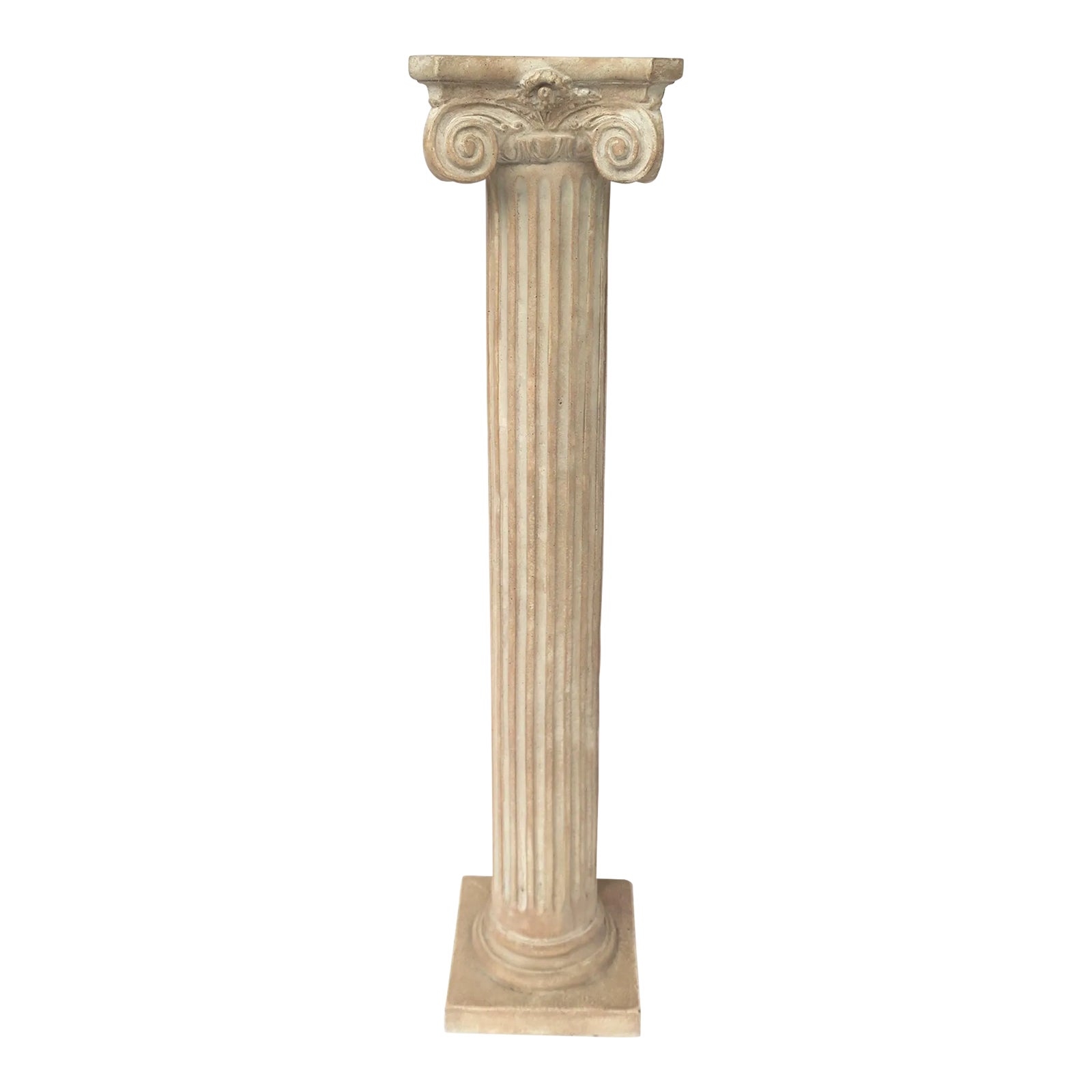 Column Pedestal Pillar Stand Ionic Form Neoclassical Style | Chairish