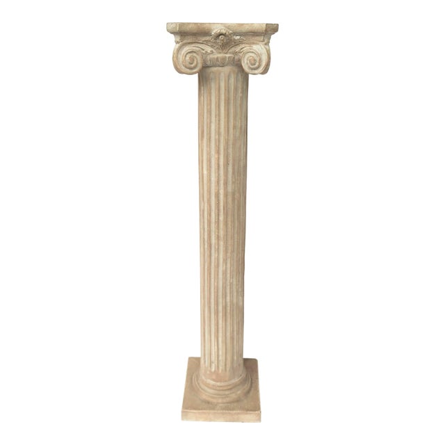 Column Pedestal Pillar Stand Ionic Form Neoclassical Style | Chairish