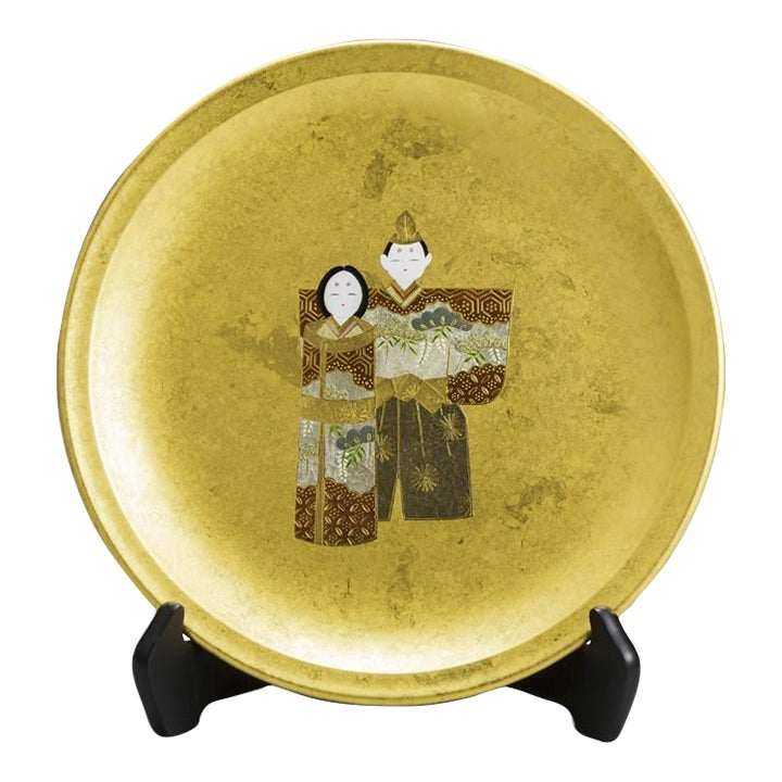 Made-to-Order Japanese Kanazawa Gold Leaf Decorative Plate – “Standing ...