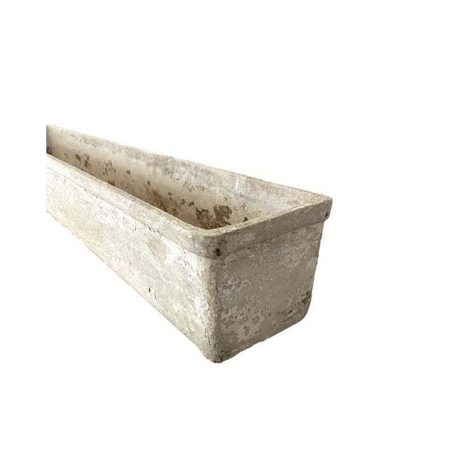 1960s Belgian Cast Cement Planter Extra Long | Chairish