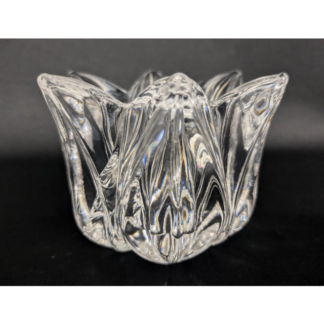 Kosta Boda Crystal Tulip Votive Holder - a Pair | Chairish