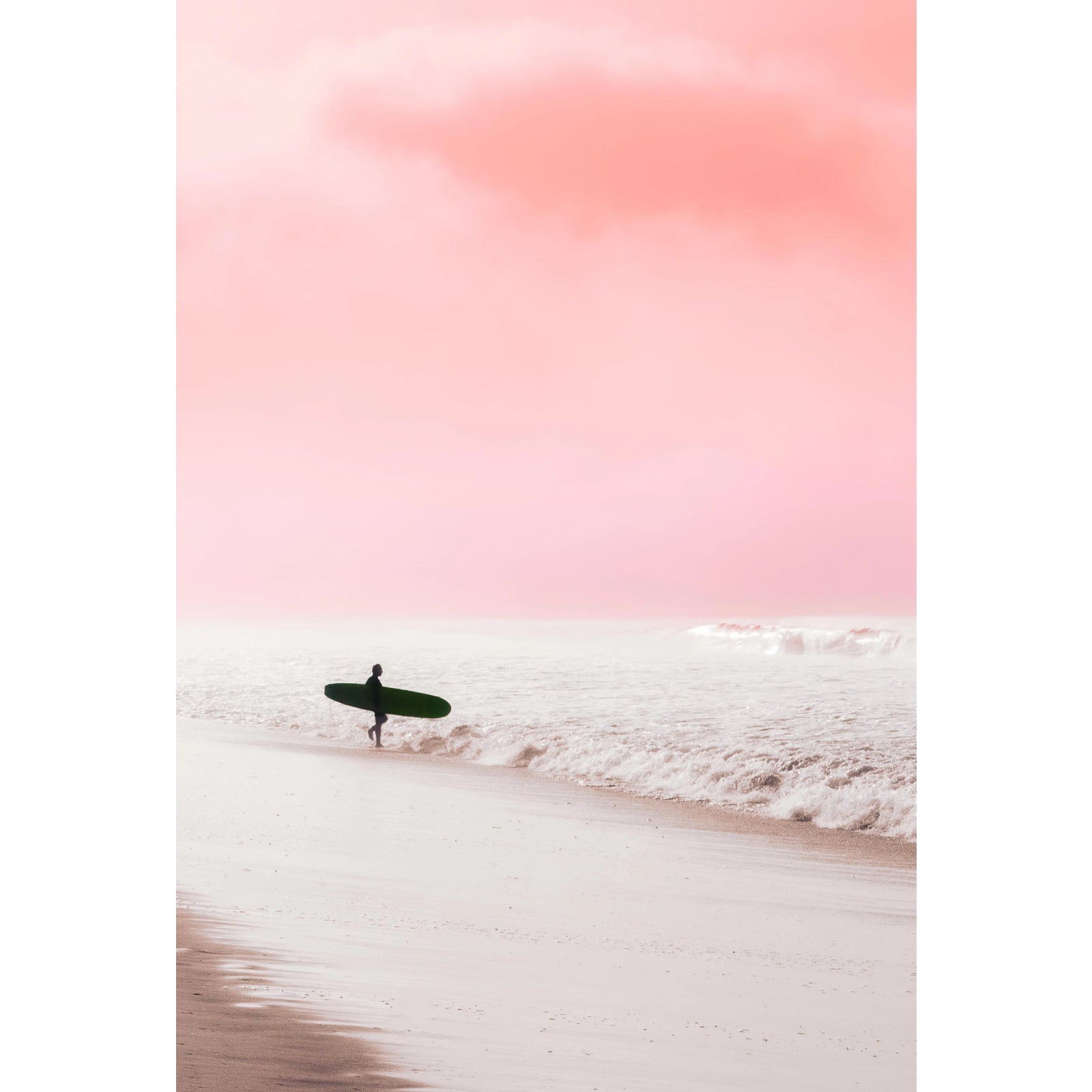 Surf, Pink Coral Original Photograph | Chairish